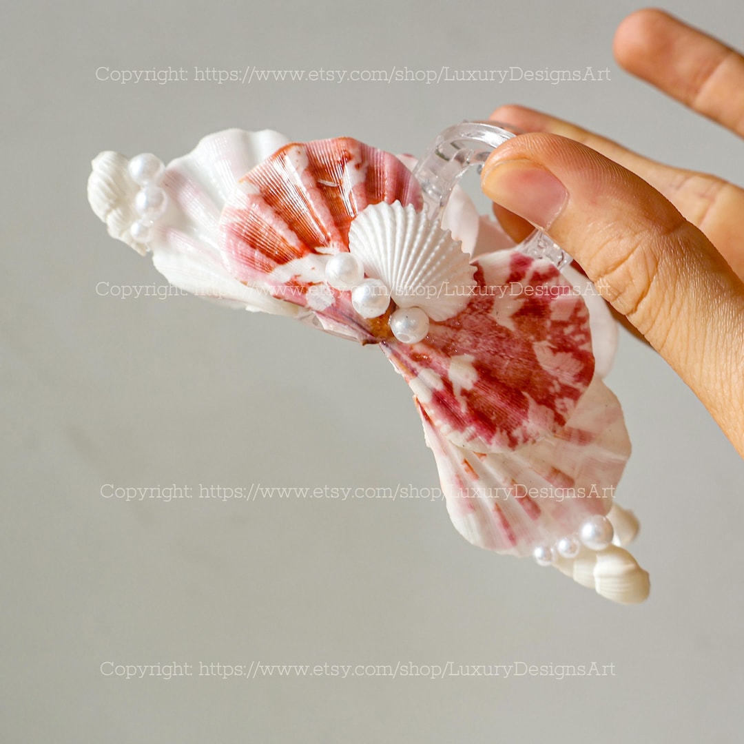 Mermaid-core Seashell Hair Clips Large Clip Seashell Hair Claw Clips ...