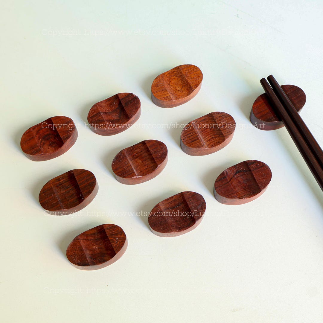 Natural Rosewood Chopstick Rest, Solid Wood Chopstick Rest, Chopstick ...
