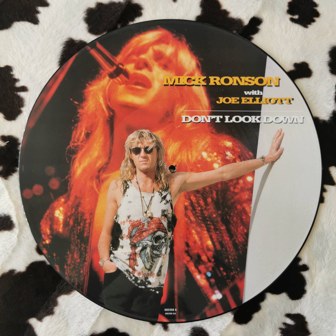 Mick Ronson - Don't Look Down - Picture Disc Vinyl Record - Vintage 90s ...