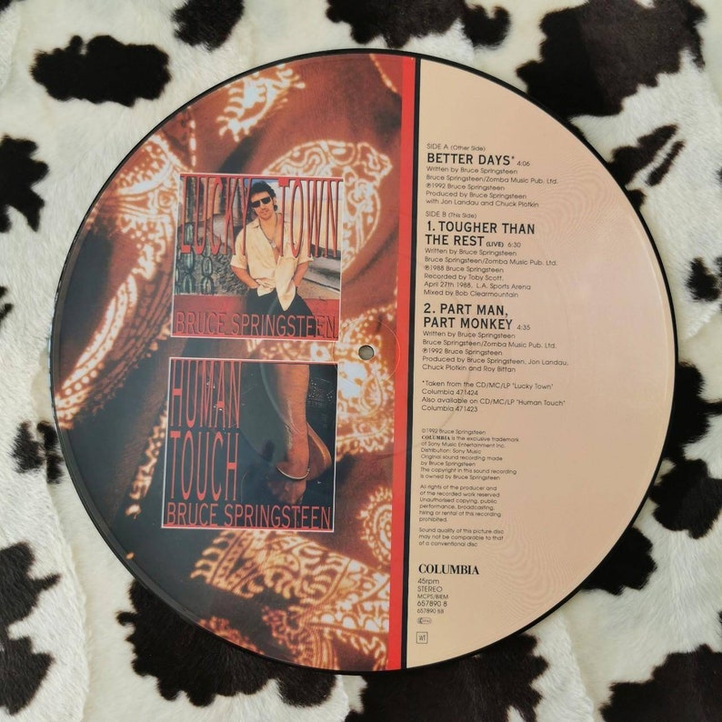 Bruce Springsteen Better Days Picture Disc Vinyl Record - Etsy