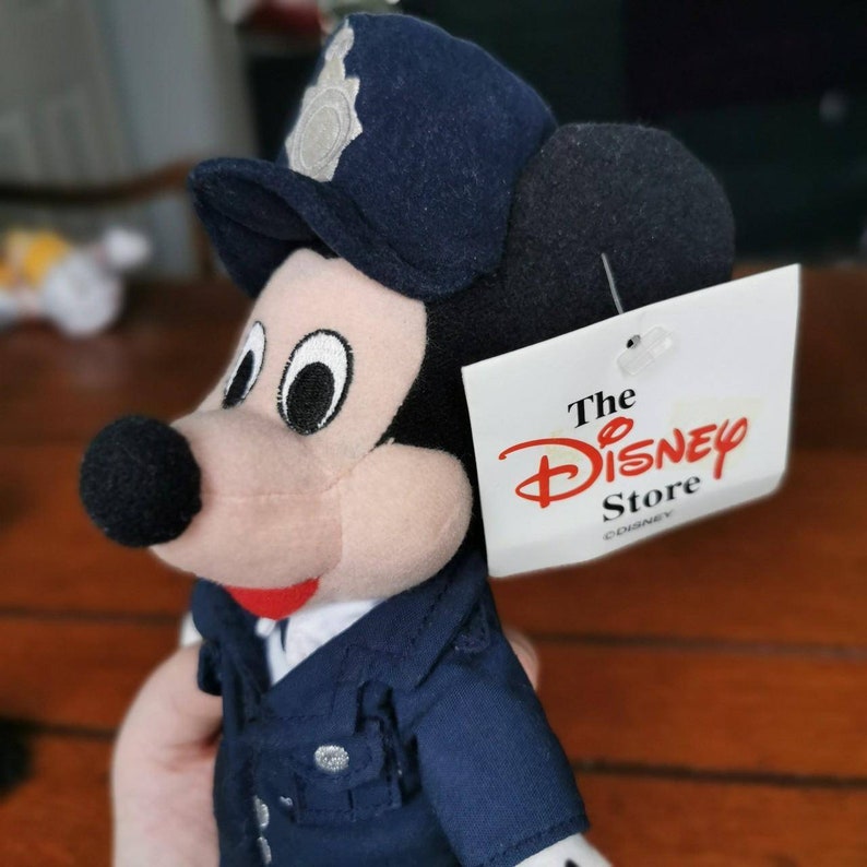 Vintage Disney Police Man / Officer Mickey Mouse Bean Bag - Etsy