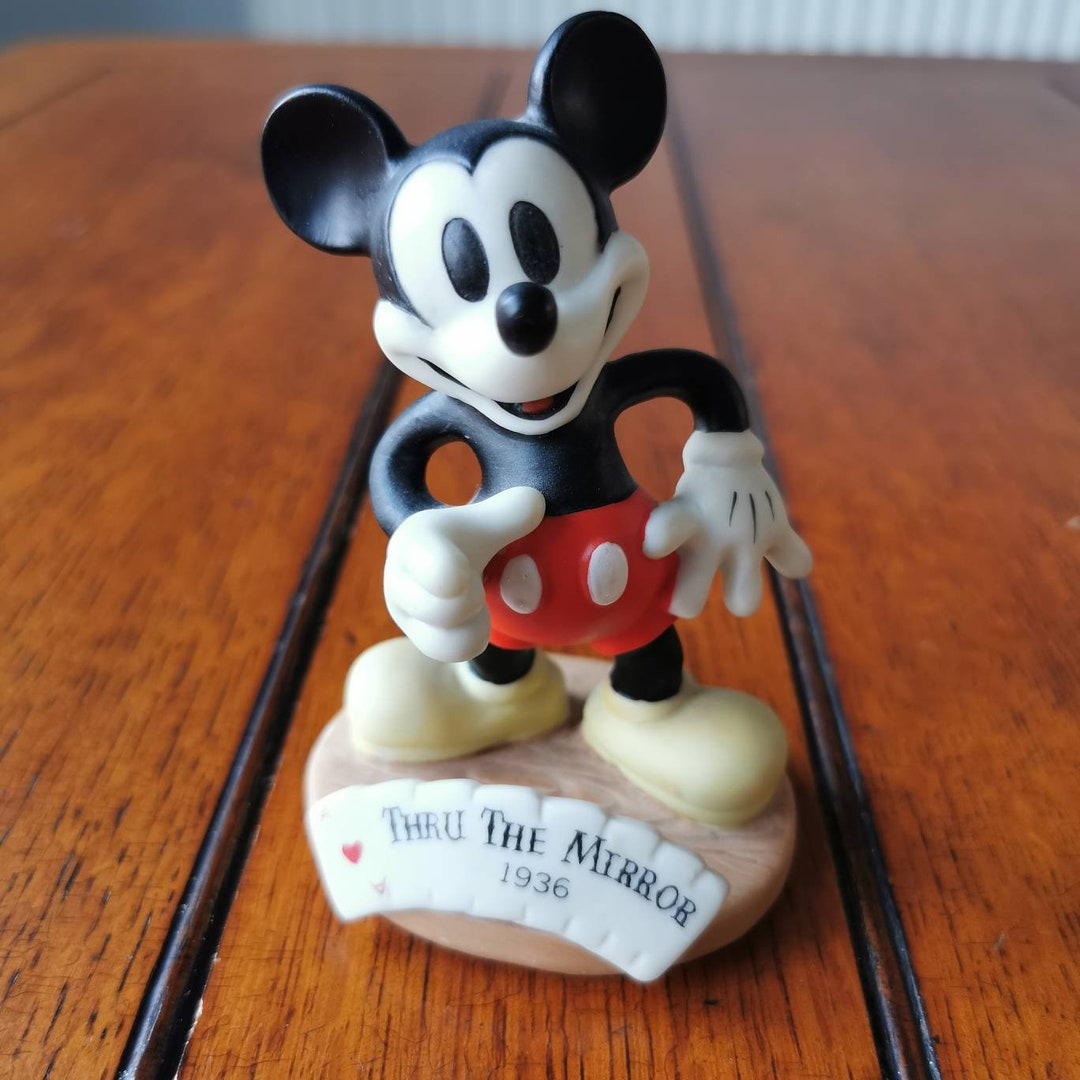 RARE Disney Mickey Mouse Thru the Mirror 1936 Vintage 3.5 Tall - Etsy