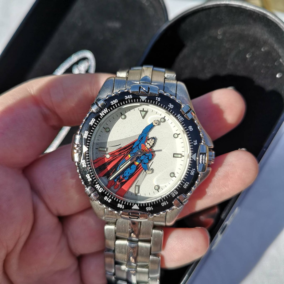 Limited Edition Superman DC Comics Wristwatch Metal Time Piece 1990's ...