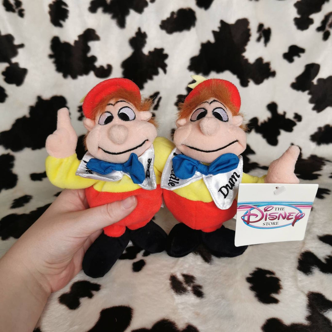 Vintage Disney Tweedle Dum & Tweedle Dee Alice in Wonderland Bean Bag ...
