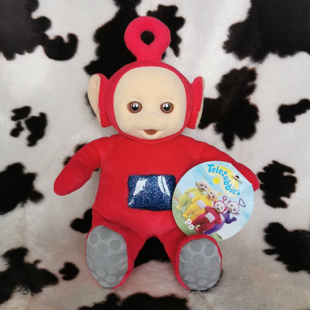 Vintage Teletubbies Po Red Plush Bean Bag Soft Toy RARE Collectable ...