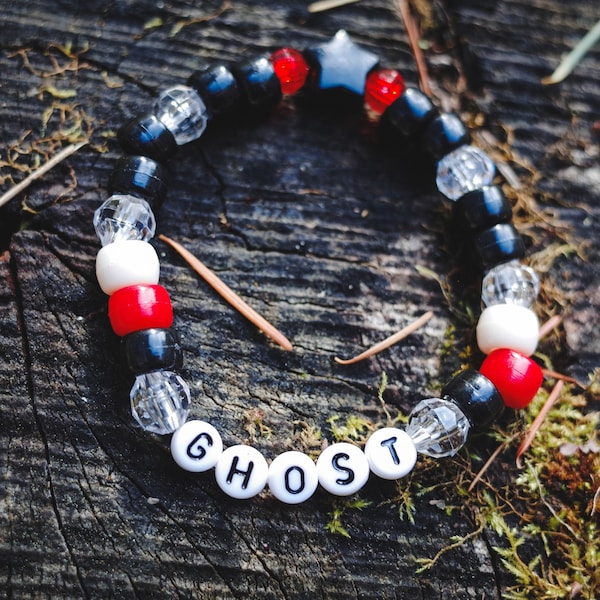 Ghost Kandi Bracelet - Etsy