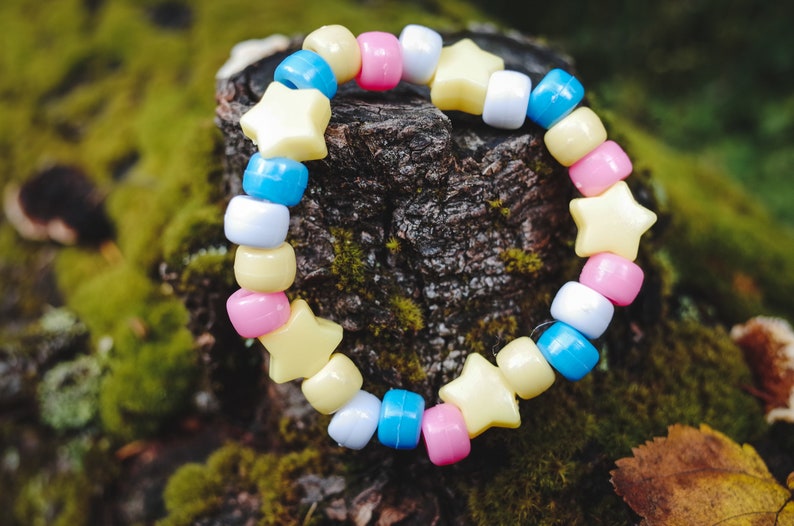PASTEL GOTH 2 Kandi Kawaii Bracelet Nu Goth Aesthetic Raver | Etsy