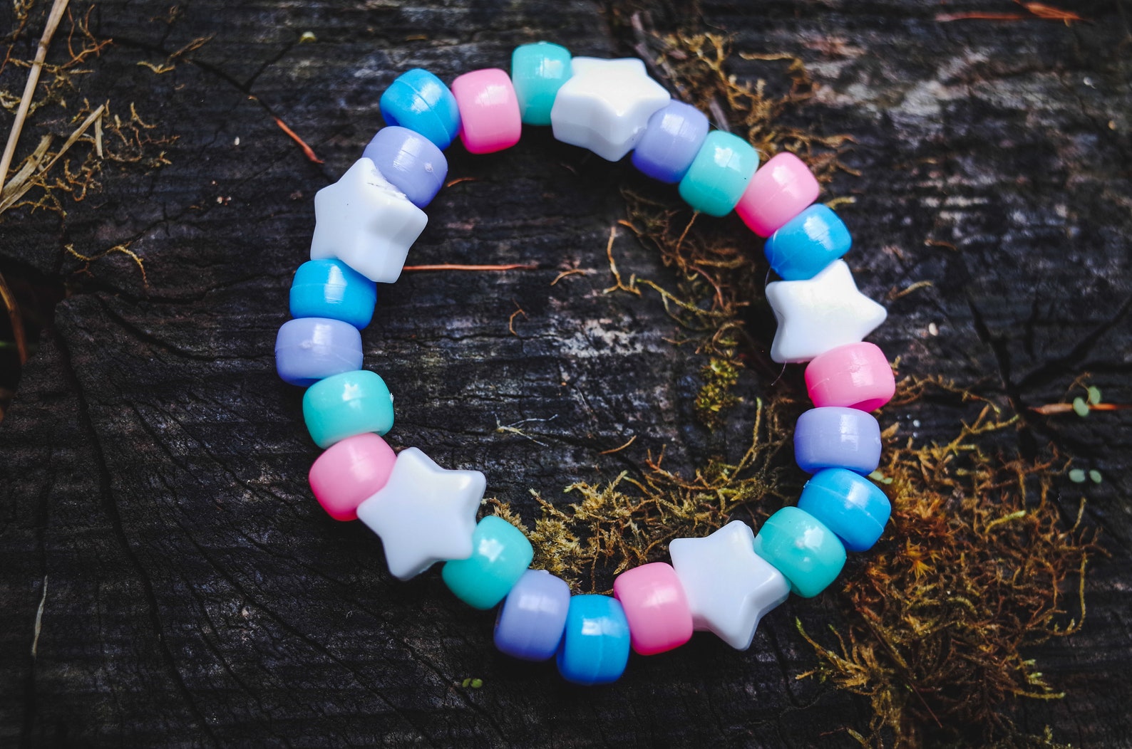 PASTEL GOTH 8 Kandi Kawaii Bracelet Nu Goth Aesthetic Raver - Etsy