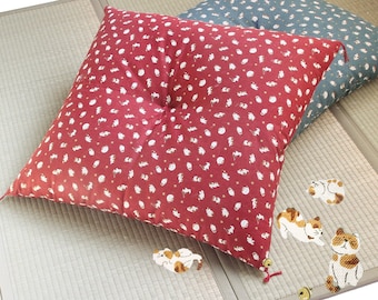 Zabuton, hattan Zabuton, Kashoku Fabric, Japanese Cushion, Hand Made by ...