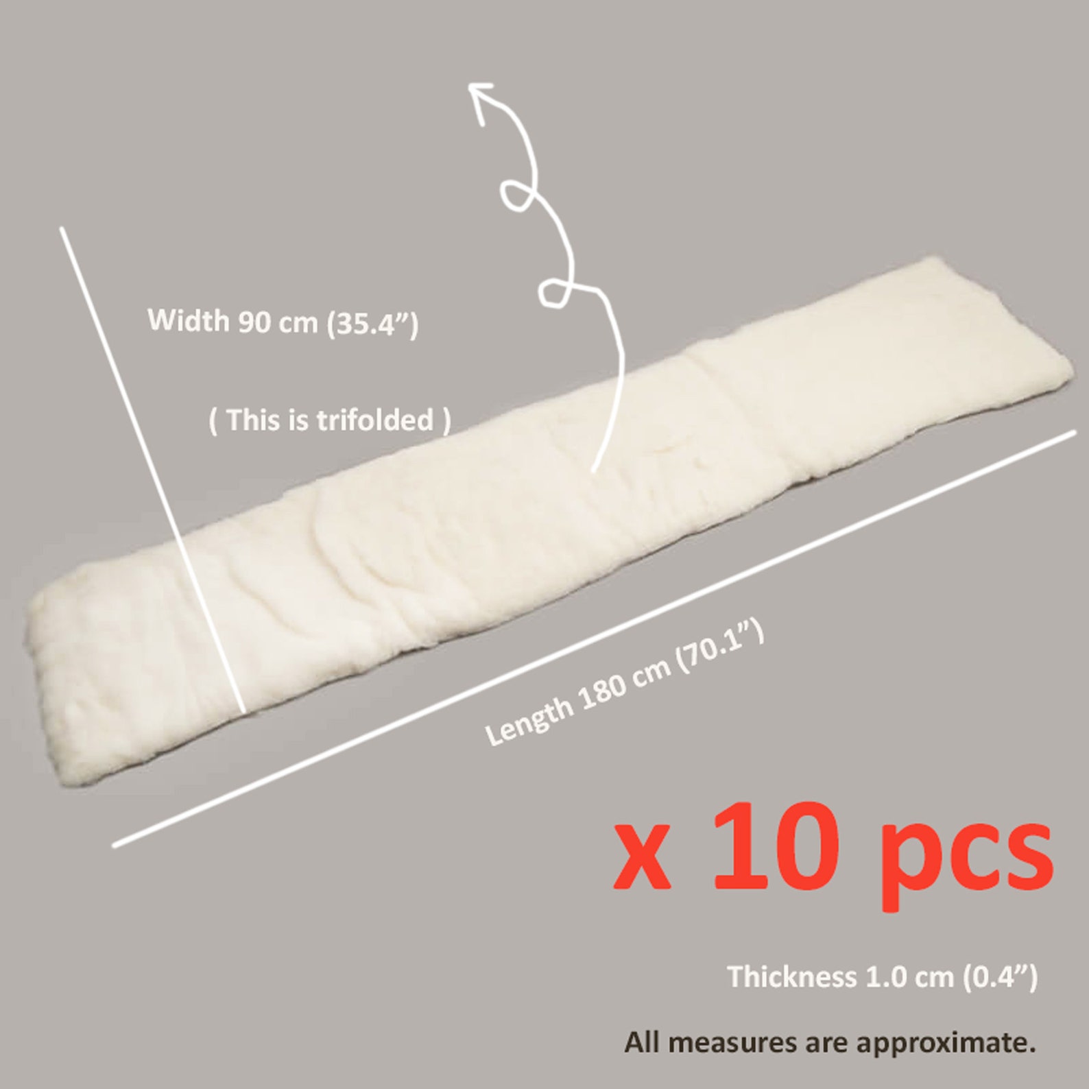 Bundle of Cotton Batting Organic Cotton 100 % Cotton | Etsy