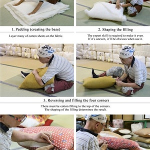 Zabuton, "hattan" Zabuton, Shin Fuji Fabric, Japanese Cushion, Hand ...