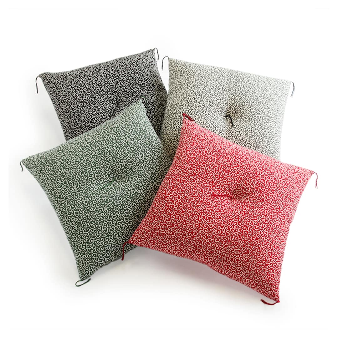 Zabuton, Standard "meisen" Zabuton, Karakusa Pattern Fabric, Japanese ...