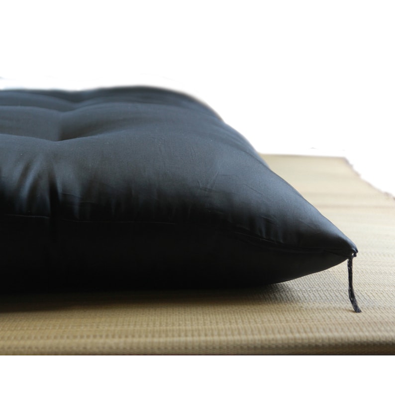 Japanese Futon Shikibuton Shiki Futon Supima Cotton Black - Etsy
