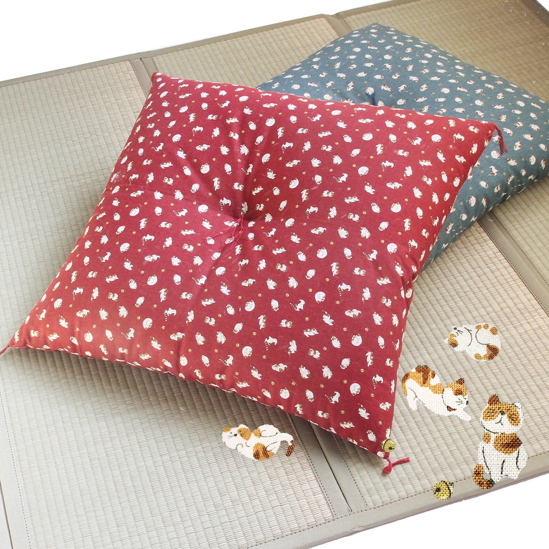 Zabuton, Standard "meisen" Zabuton, Japanese Cushion, Hand Made by ...
