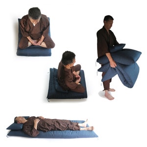 Zabuton for Rinzai Zazen Meditation, Zen, Meditation, Japanese Cushion ...