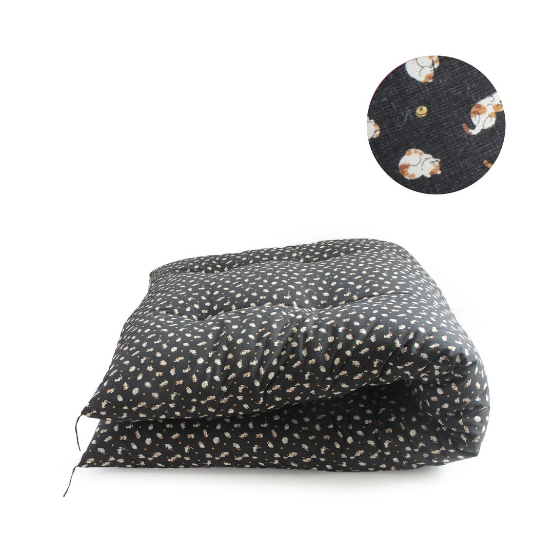 Japanese Futon, Shikibuton, Shiki Futon, Natural Cotton Filling, Hand ...