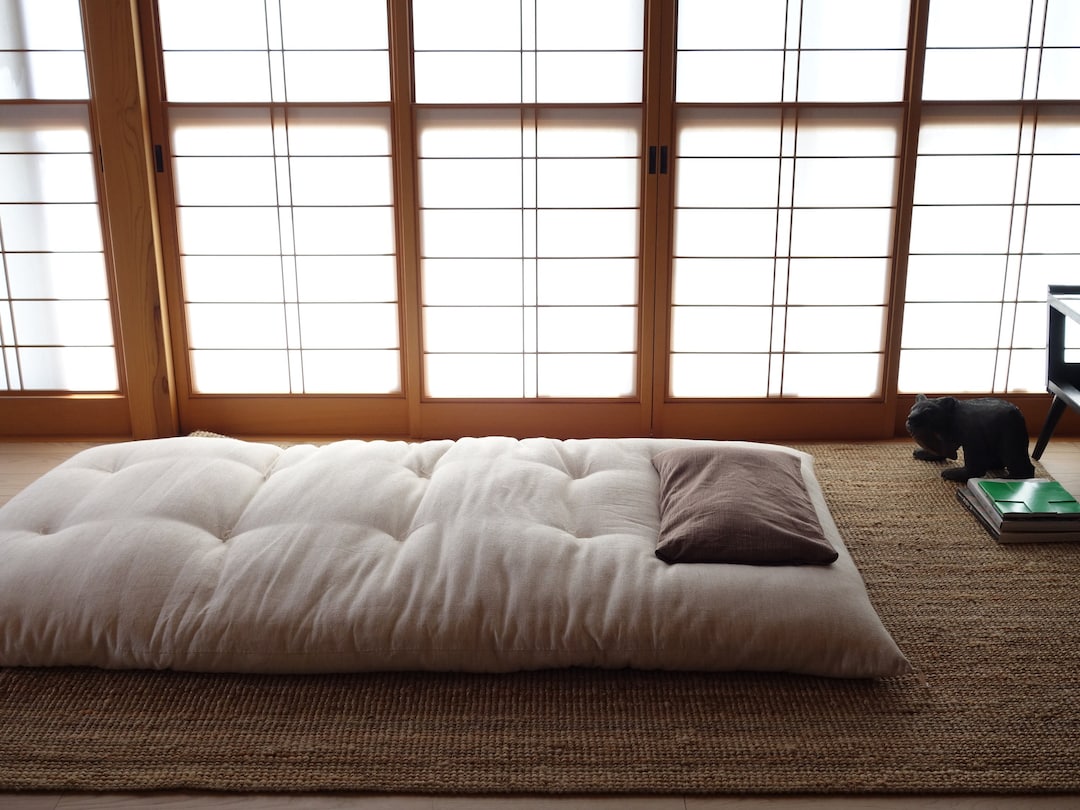 Japanese Futon, Shikibuton, Shiki Futon, Organic Cotton Filling, Hand ...