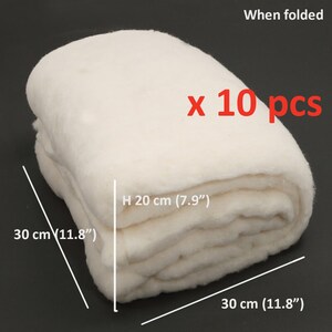 Bundle of Cotton Batting, Organic Cotton 100 %, Cotton Batting,filling ...