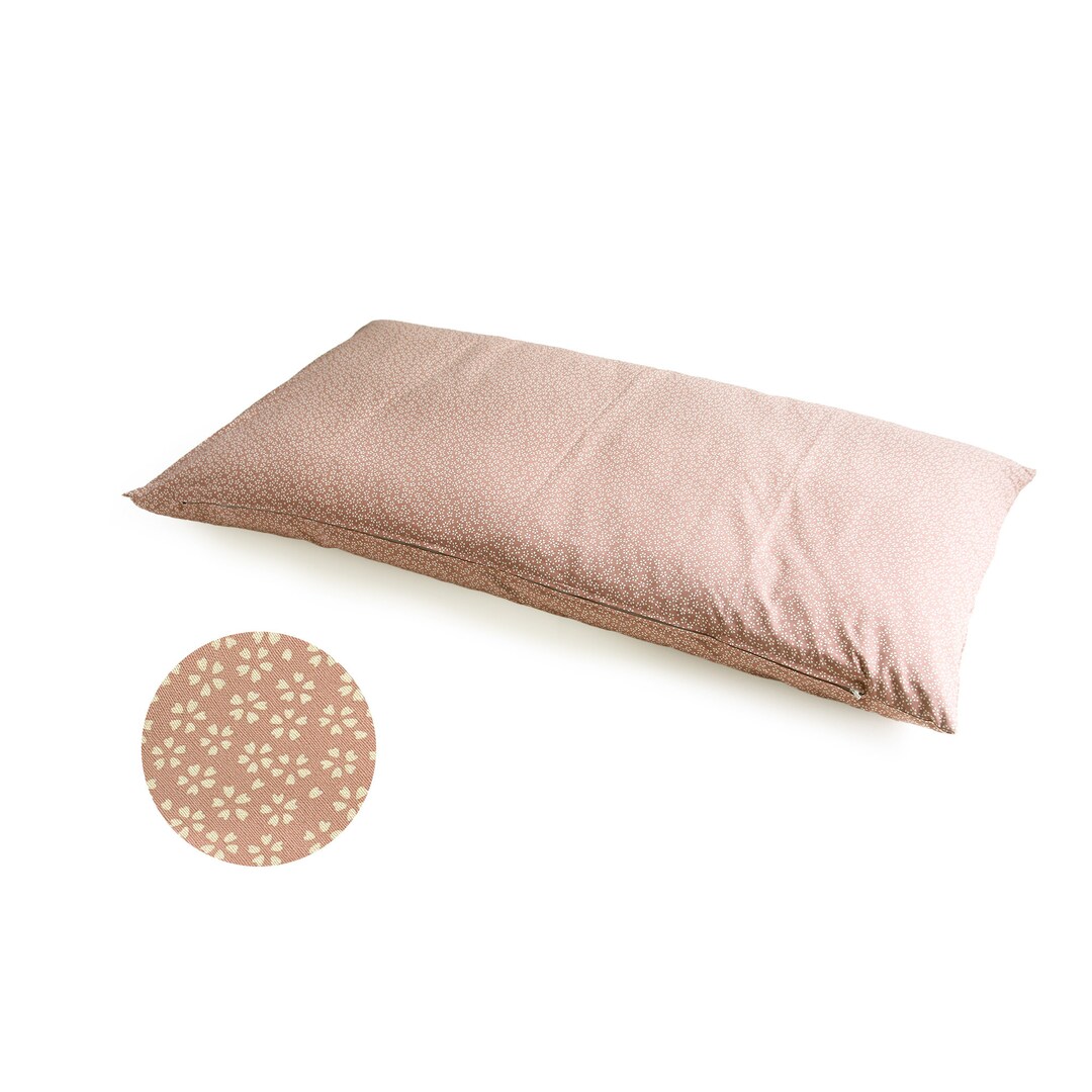 Cushion Inner and Sakura Pattern Cover Pink, Double Length Zabuton ...