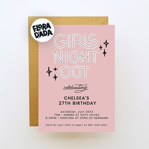Girls Night Out Invite • Instant Download • Bachelorette Party • GNO ...