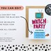 Watch Party Invite • Instant Download • Movie Night • TV Show Night ...