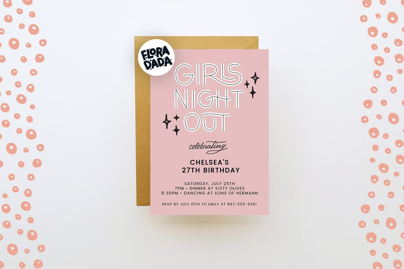 Girls Night Out Invite • Instant Download • Bachelorette Party • GNO ...