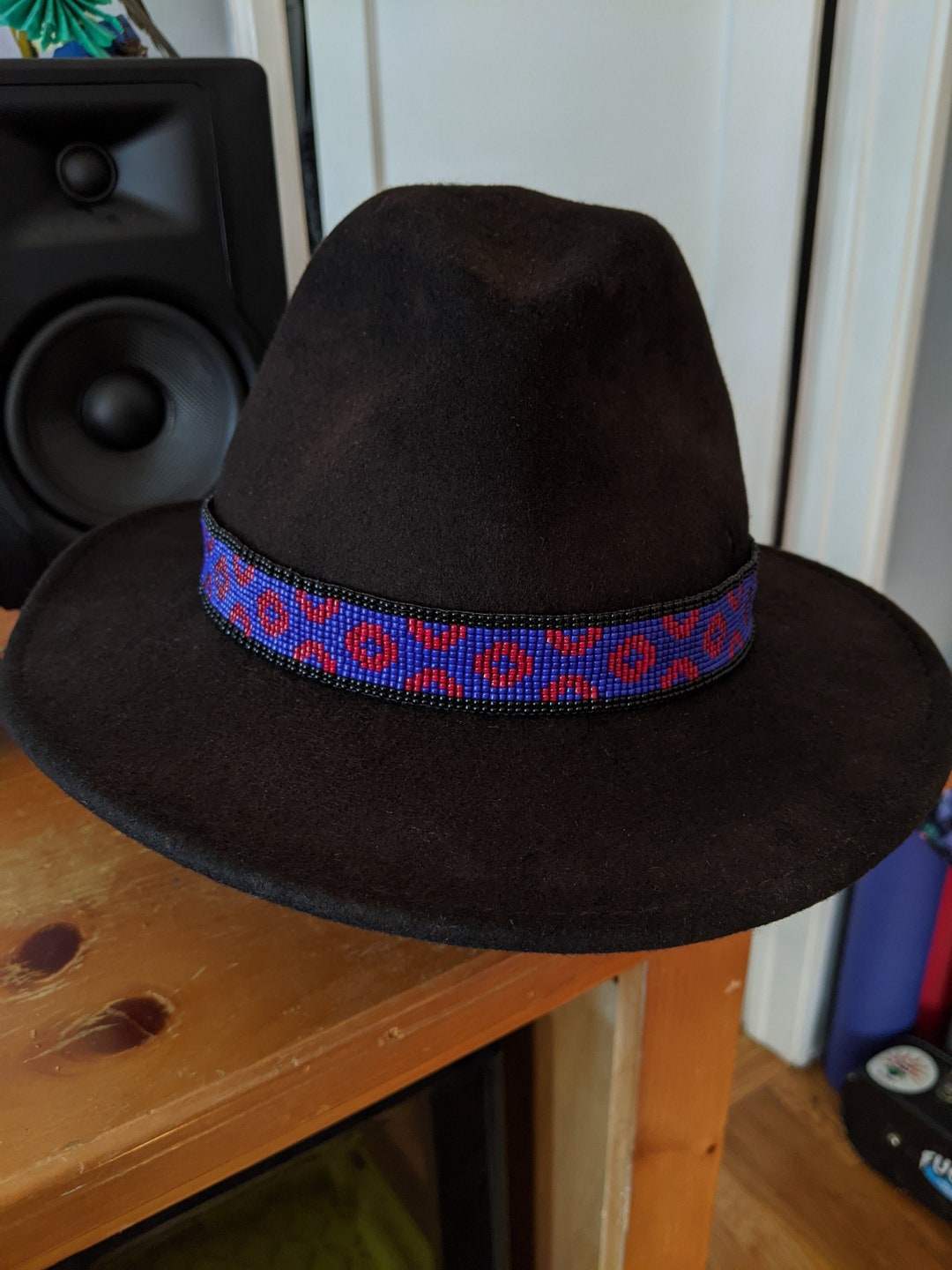 Handwoven Phish Donut Beaded Hat Band Handmade, Festival Wear, Hat ...