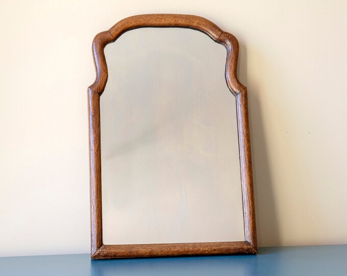 Scalloped Wooden Wall Mirror, Colonial Mirror, Antique Victorian Wall ...