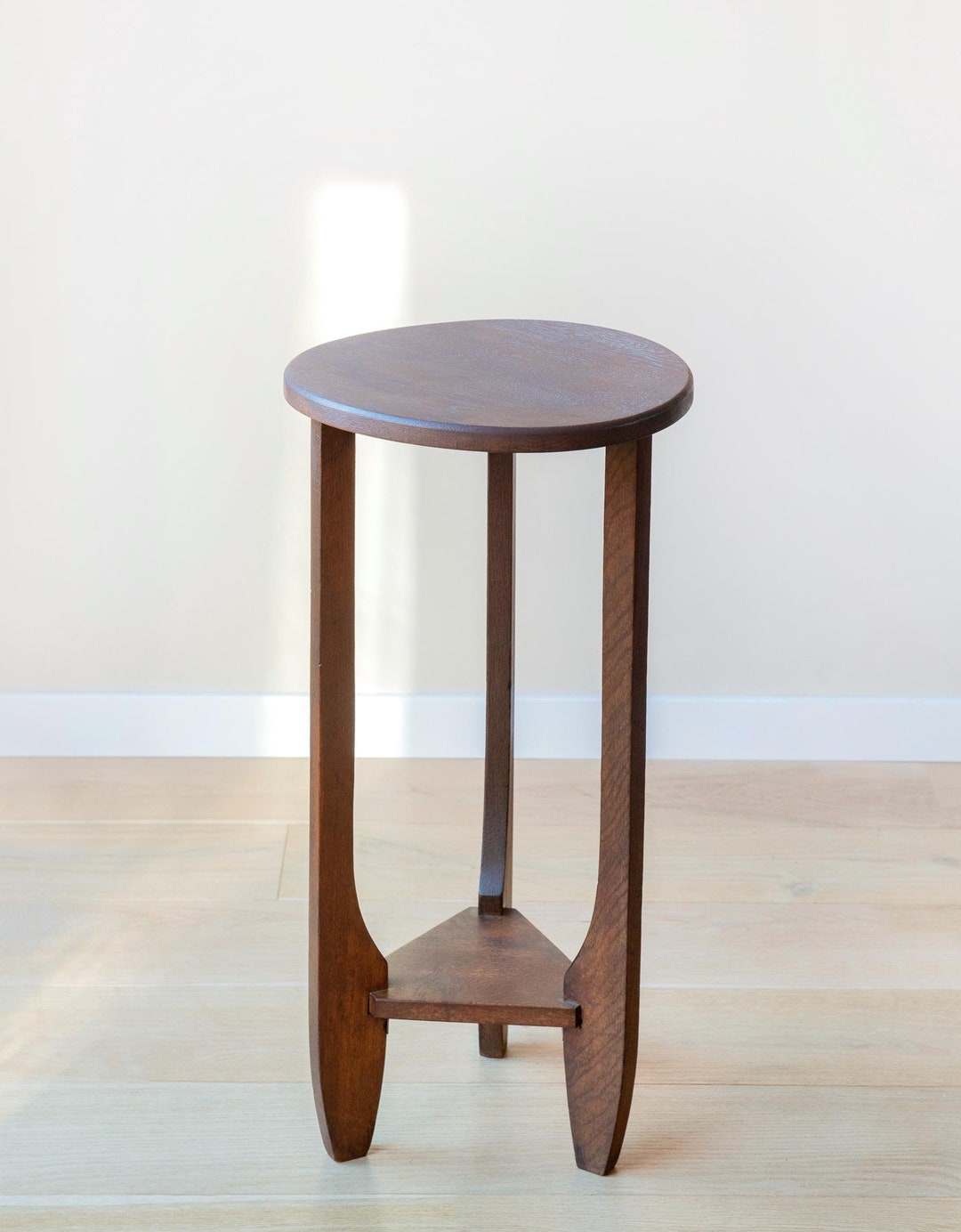 Art Deco Side Table With Bend Legs, Amsterdam School Oak Coffee Table ...