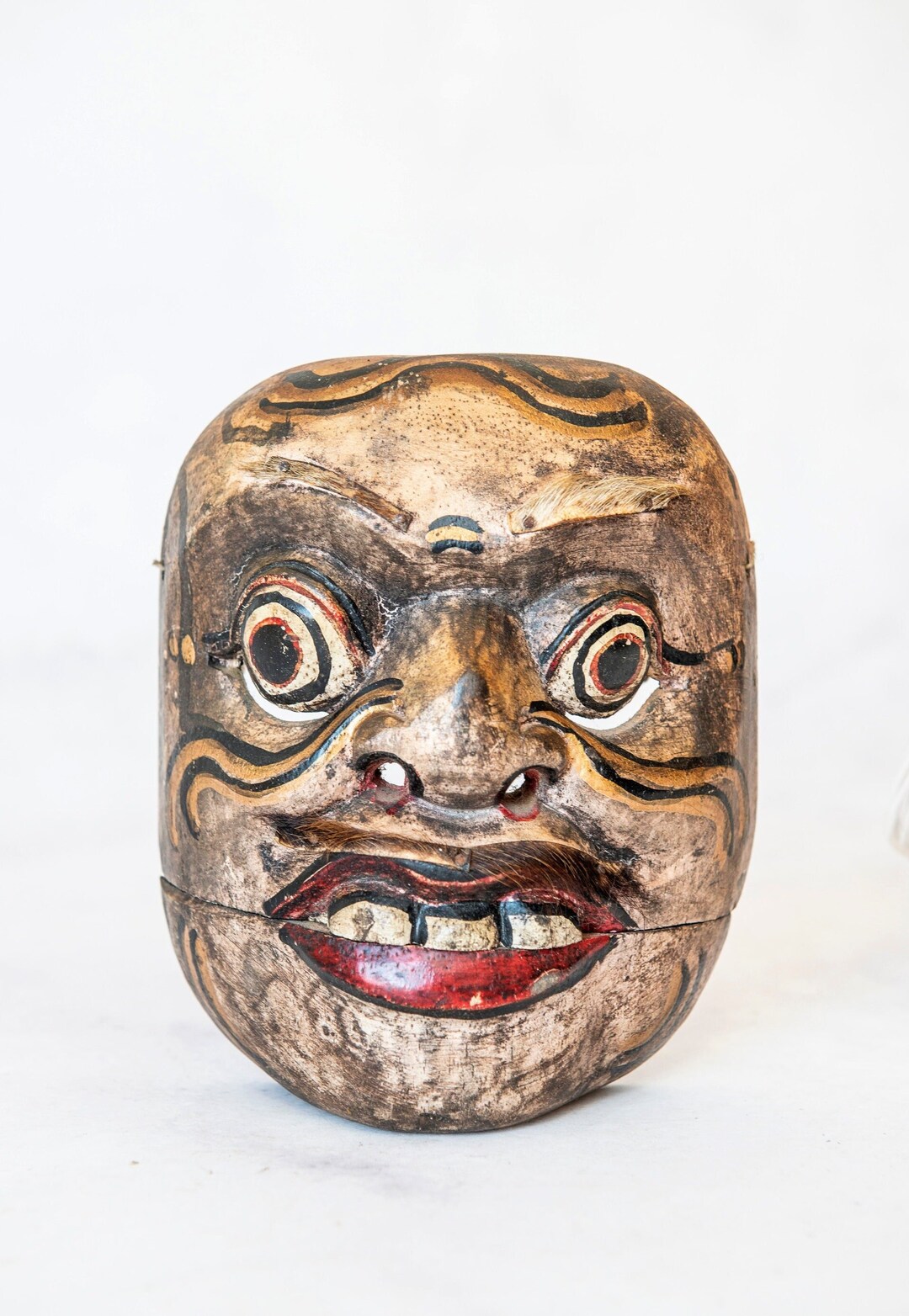 Old Indonesian Wayang Mask Carved Wooden Dance Mask Javanese - Etsy