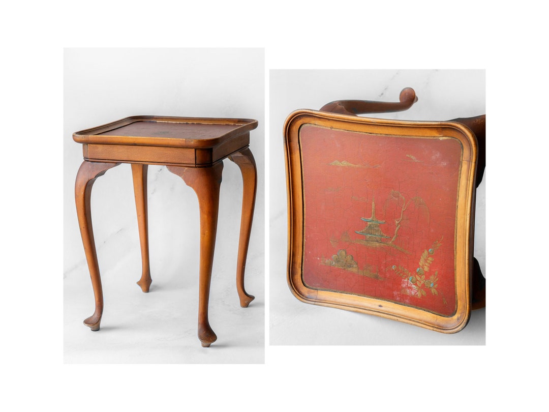 Antique Chinoiserie Table With Bend Legs Old Coffee Table - Etsy UK