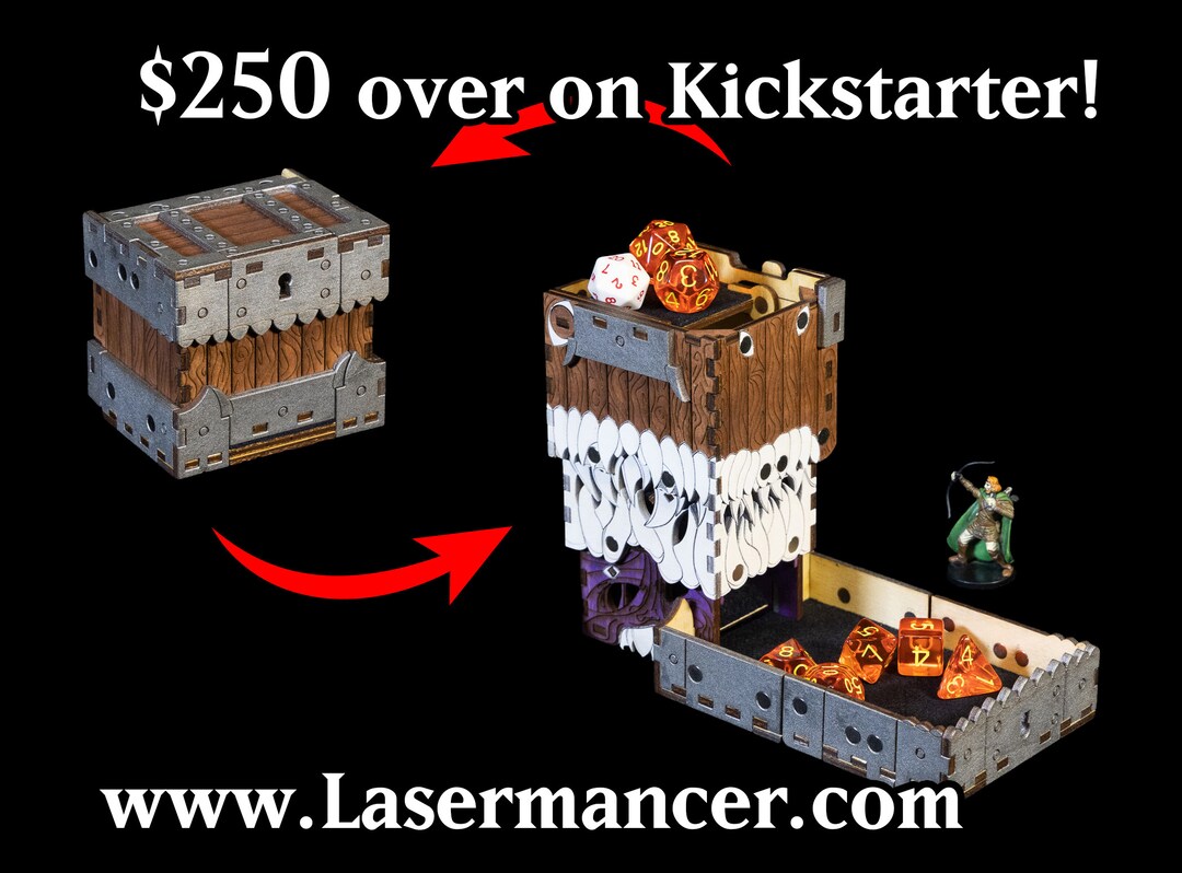 Mimic Transforming Dice Tower and Dice Vault - Etsy