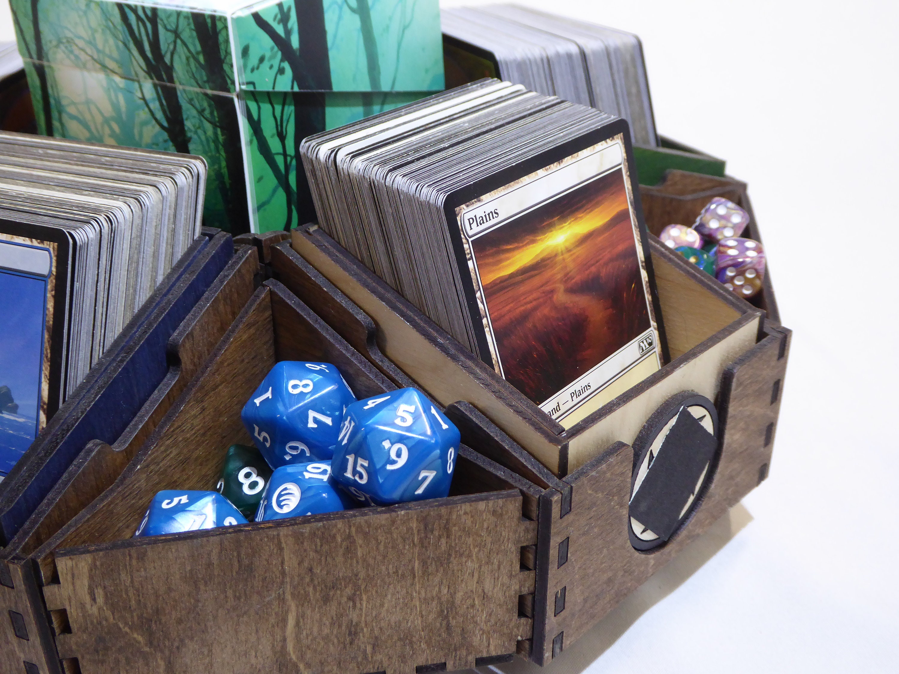 Spinning Magic: the Gathering Basic Land Station With Removable Bins - Etsy