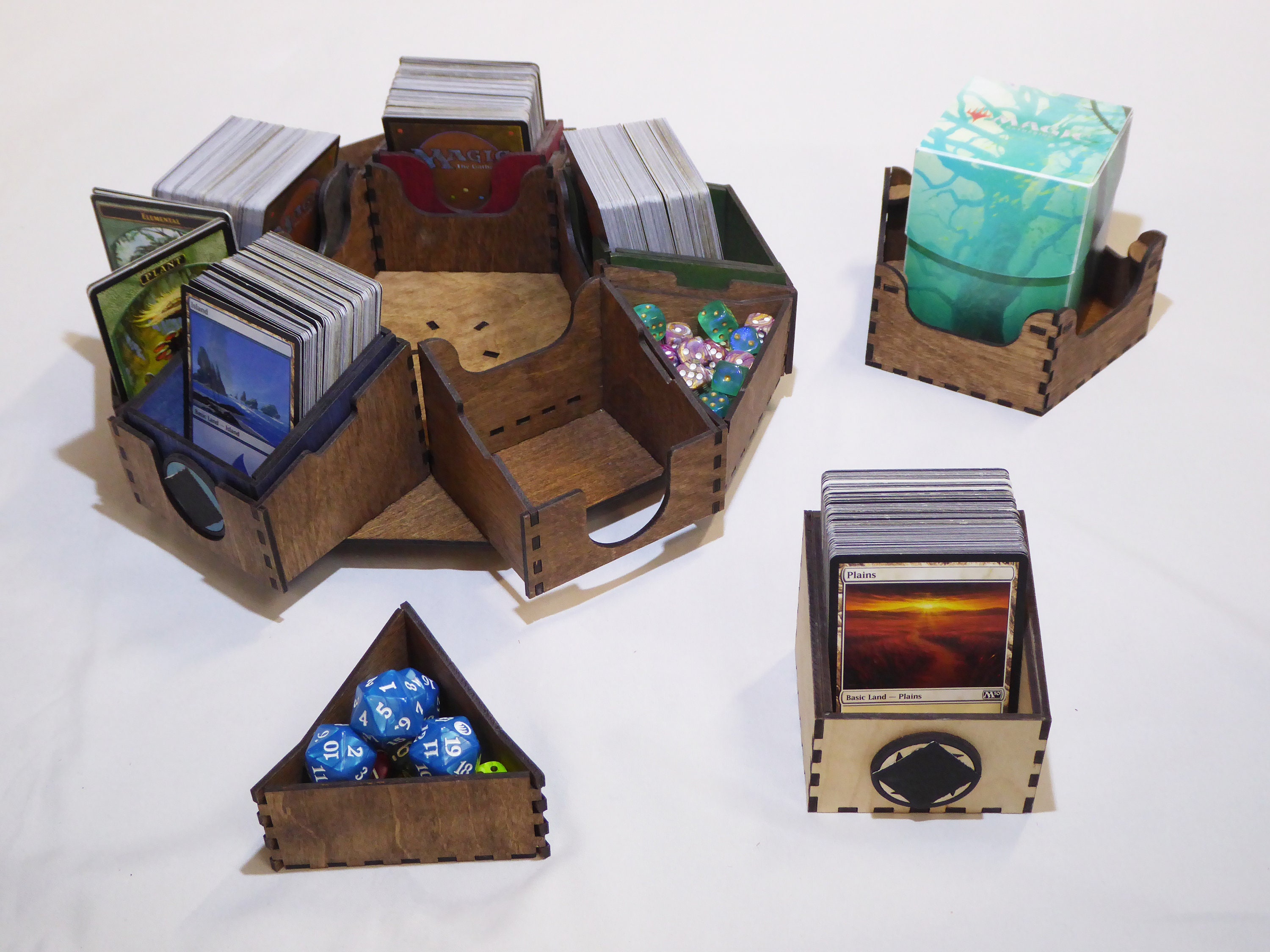 Spinning Magic: the Gathering Basic Land Station With Removable Bins - Etsy