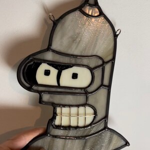 Bender Futurama Stained Glass Sun Catcher - Etsy