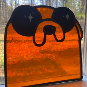 Jake the Dog Adventure Time Stained Glass Sun Catcher - Etsy