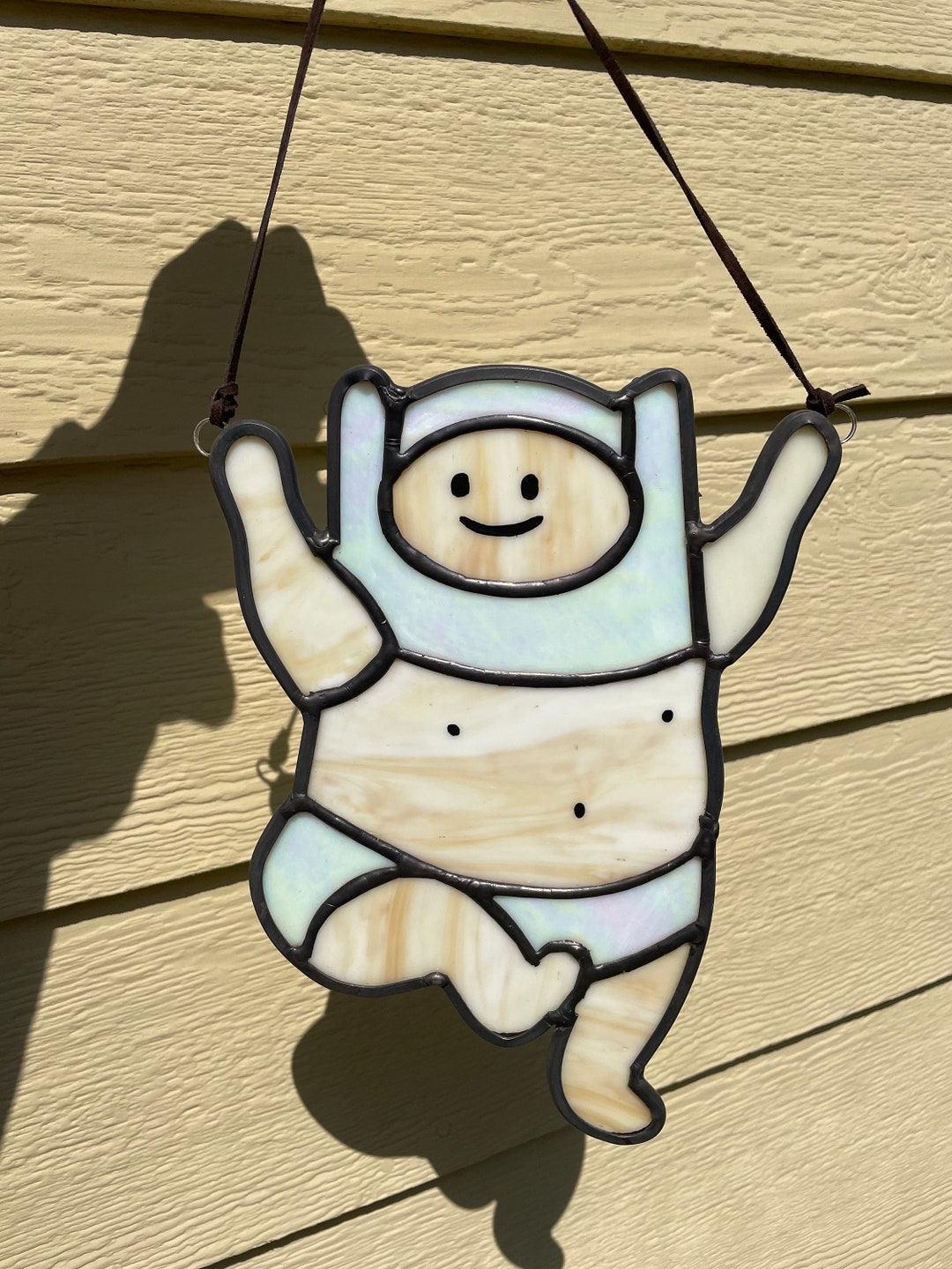 Buff Baby Adventure Time Stained Glass Sun Catcher - Etsy