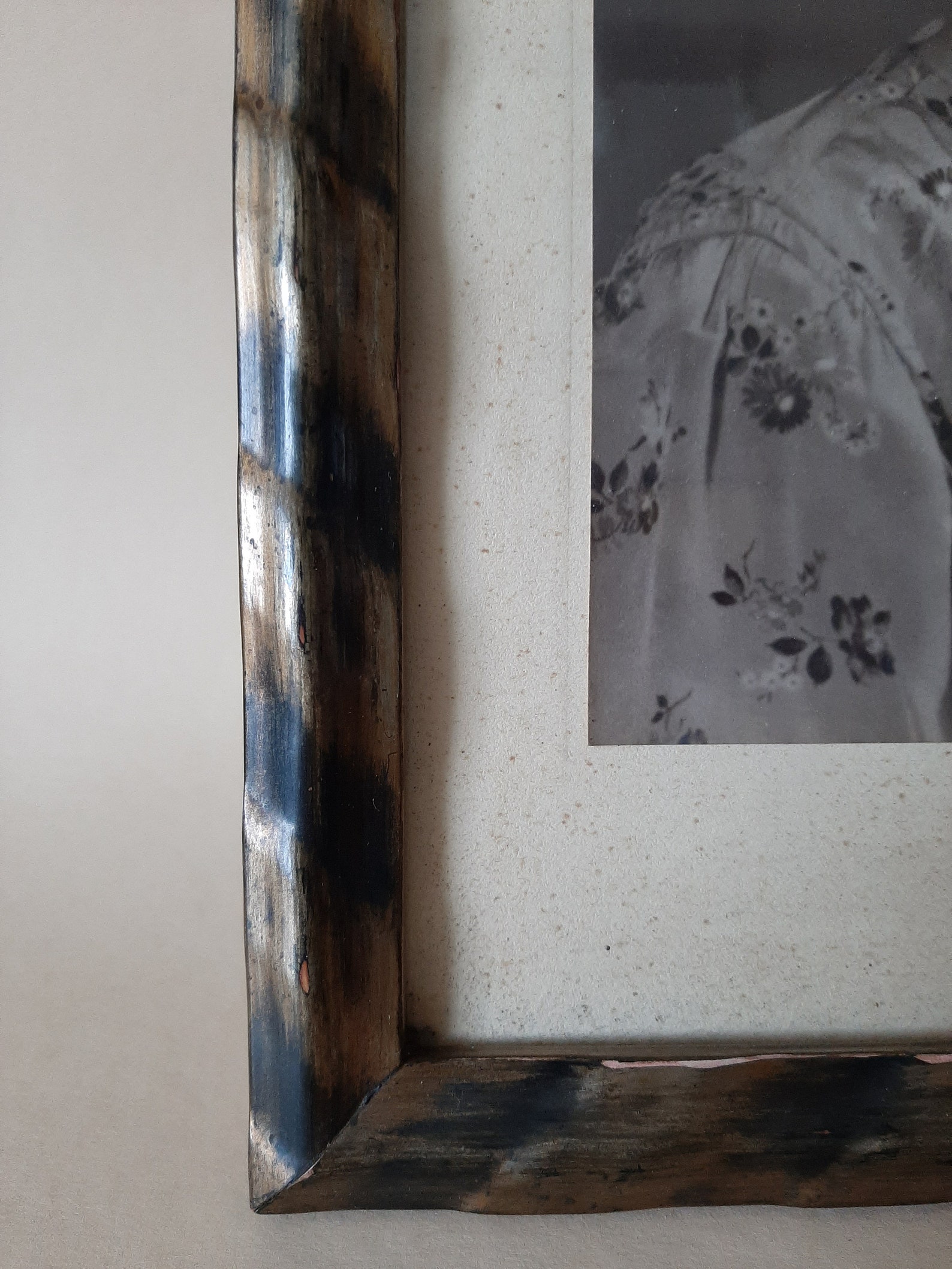 Vintage Wooden Picture Frame With Old Photo 40s 50s Mid - Etsy