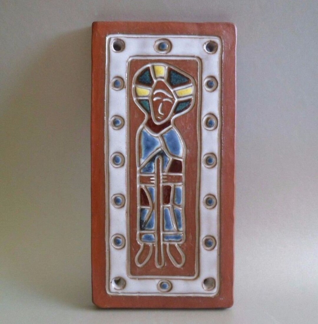 Ceramic Clay Picture Wall Decor Mural Plaque Religious Eureka Craftware ...