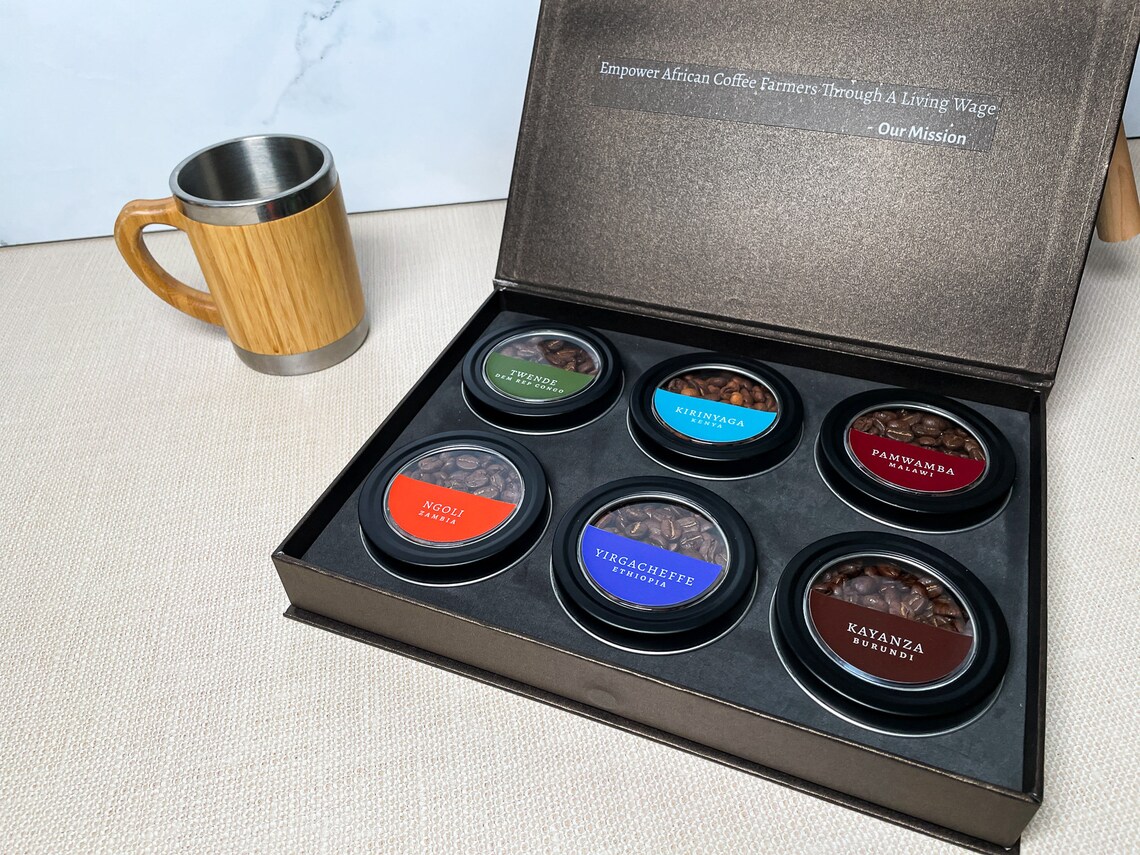 African Coffee Safari Sampler/coffee Gift Set/unique Coffee Gift/coffee ...