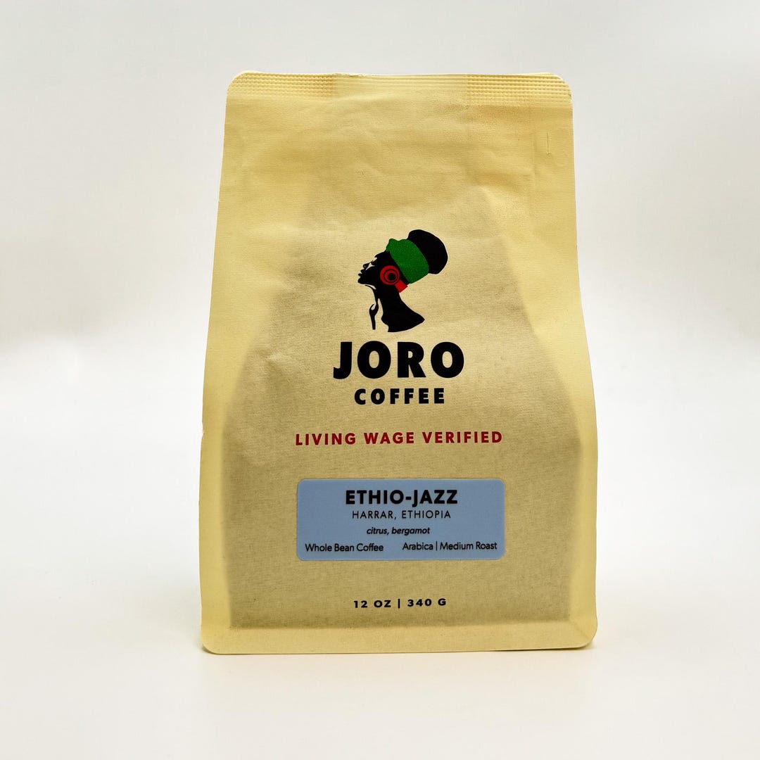 Ethio-jazz Whole Bean Coffee: Ethiopian Arabica, Medium Roast - Etsy