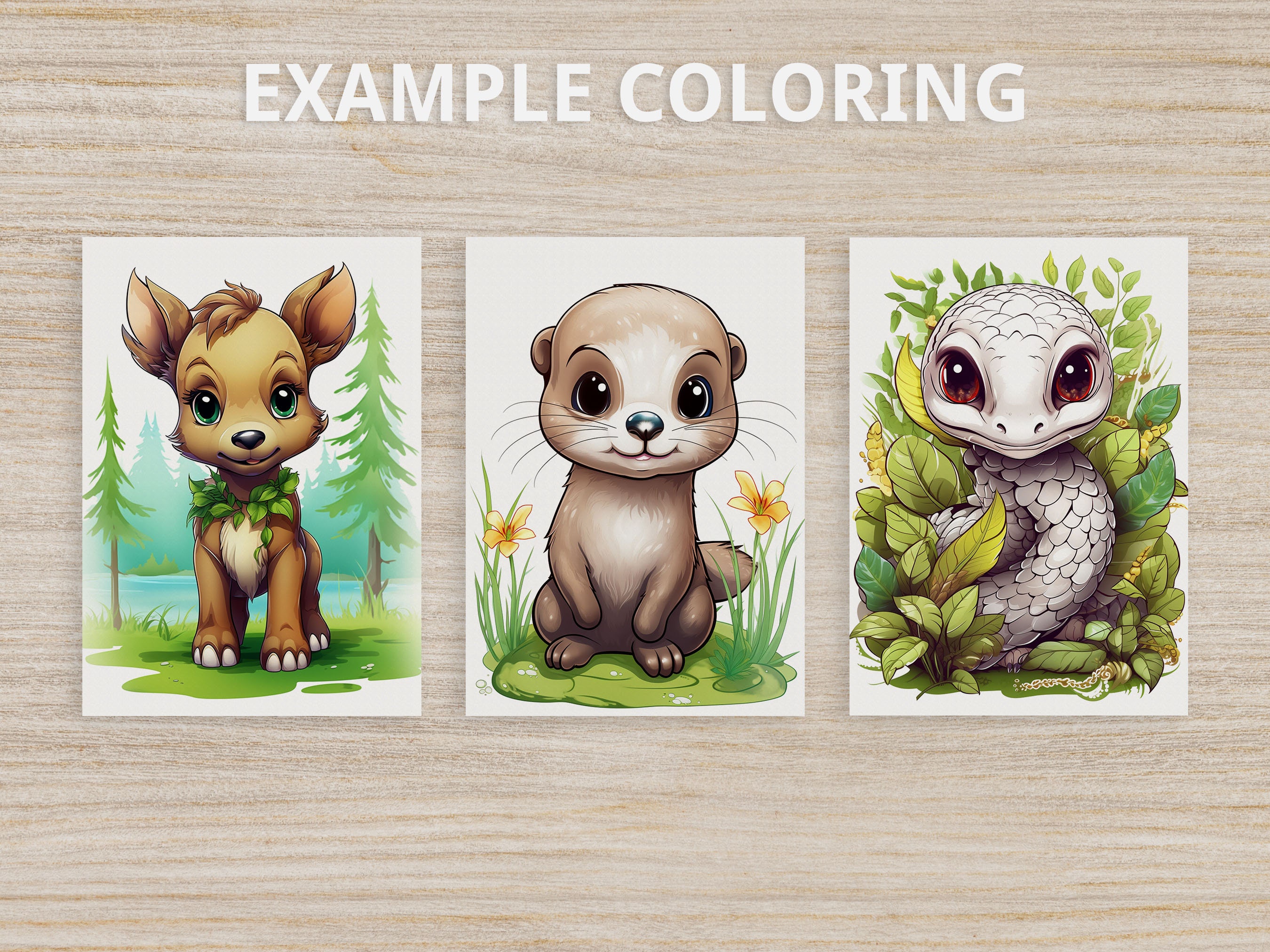 60+ Cute Animal Coloring Pages, Cute Coloring Book, Printable Coloring ...