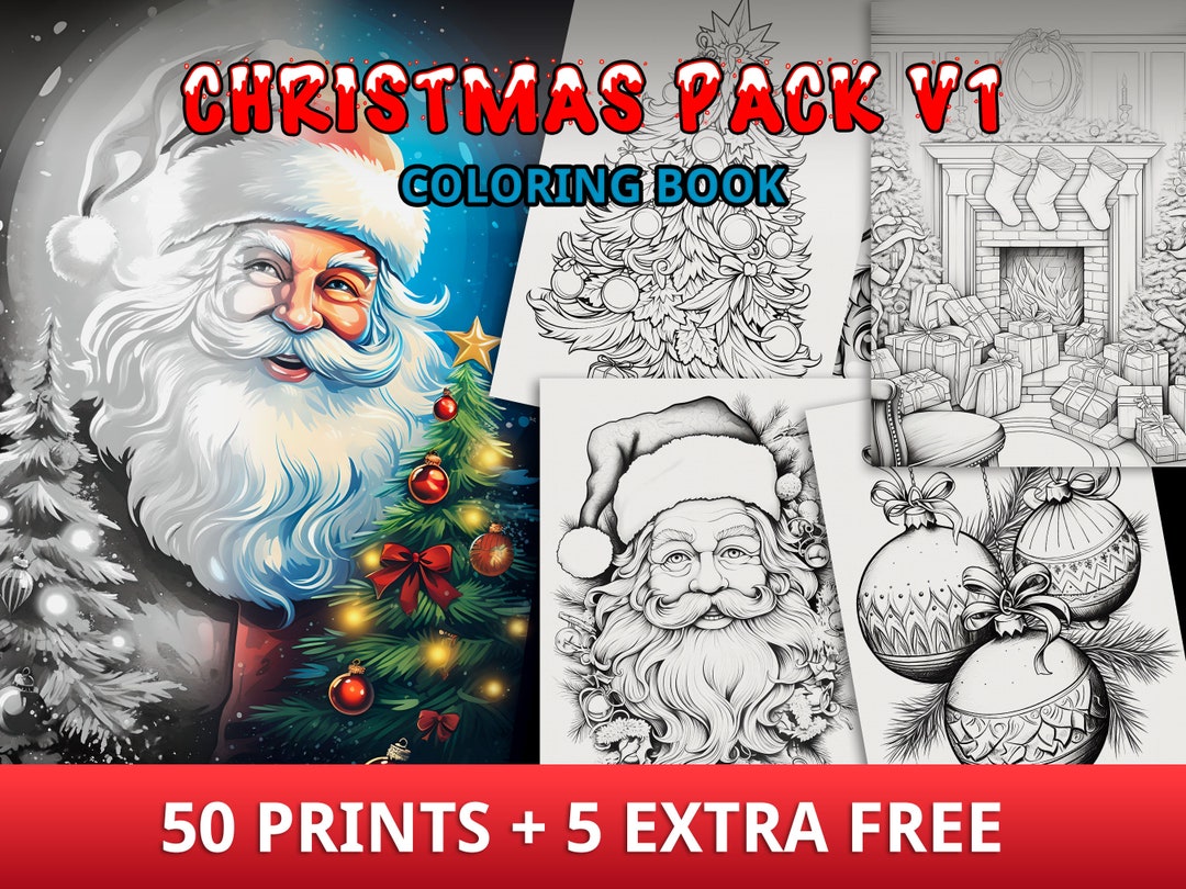 50+ Christmas Coloring Pages, Christmas Printable, Xmas Coloring ...