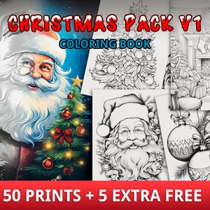 50+ Christmas Coloring Pages, Christmas Printable, Xmas Coloring ...