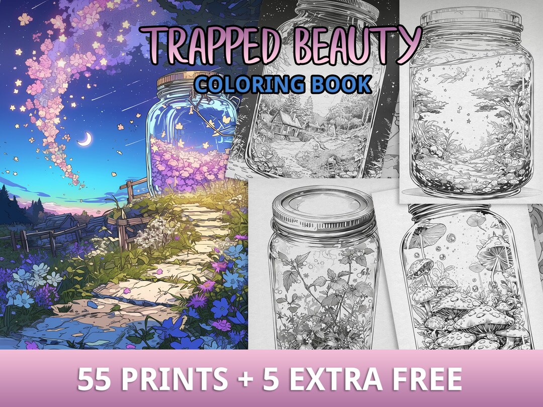 55+ Trapped Beauty Coloring Pages, Jars Coloring, Forest Coloring ...