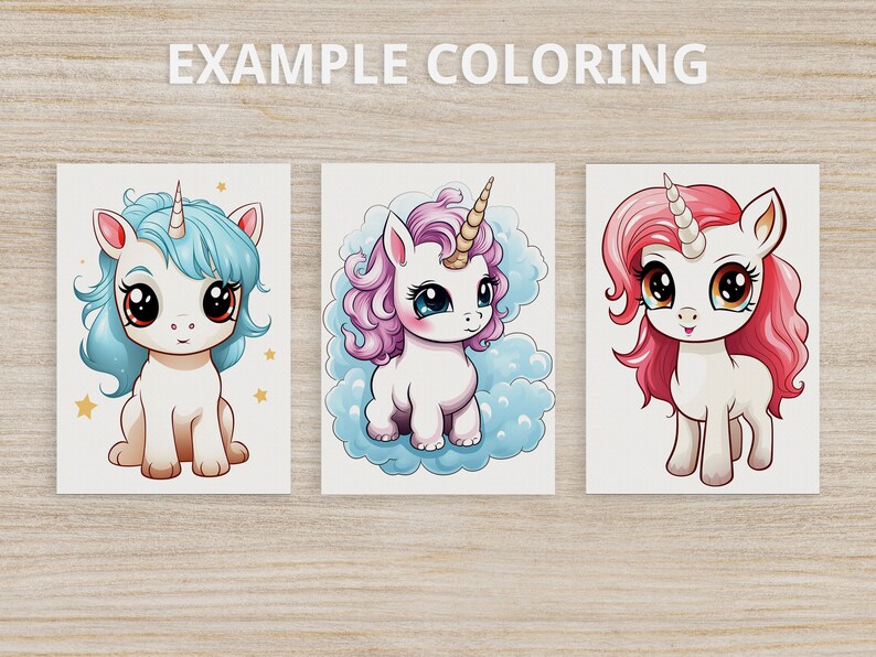 40+ Kawaii Unicorns Coloring Pages, Unicorns Coloring, Kawaii Coloring ...