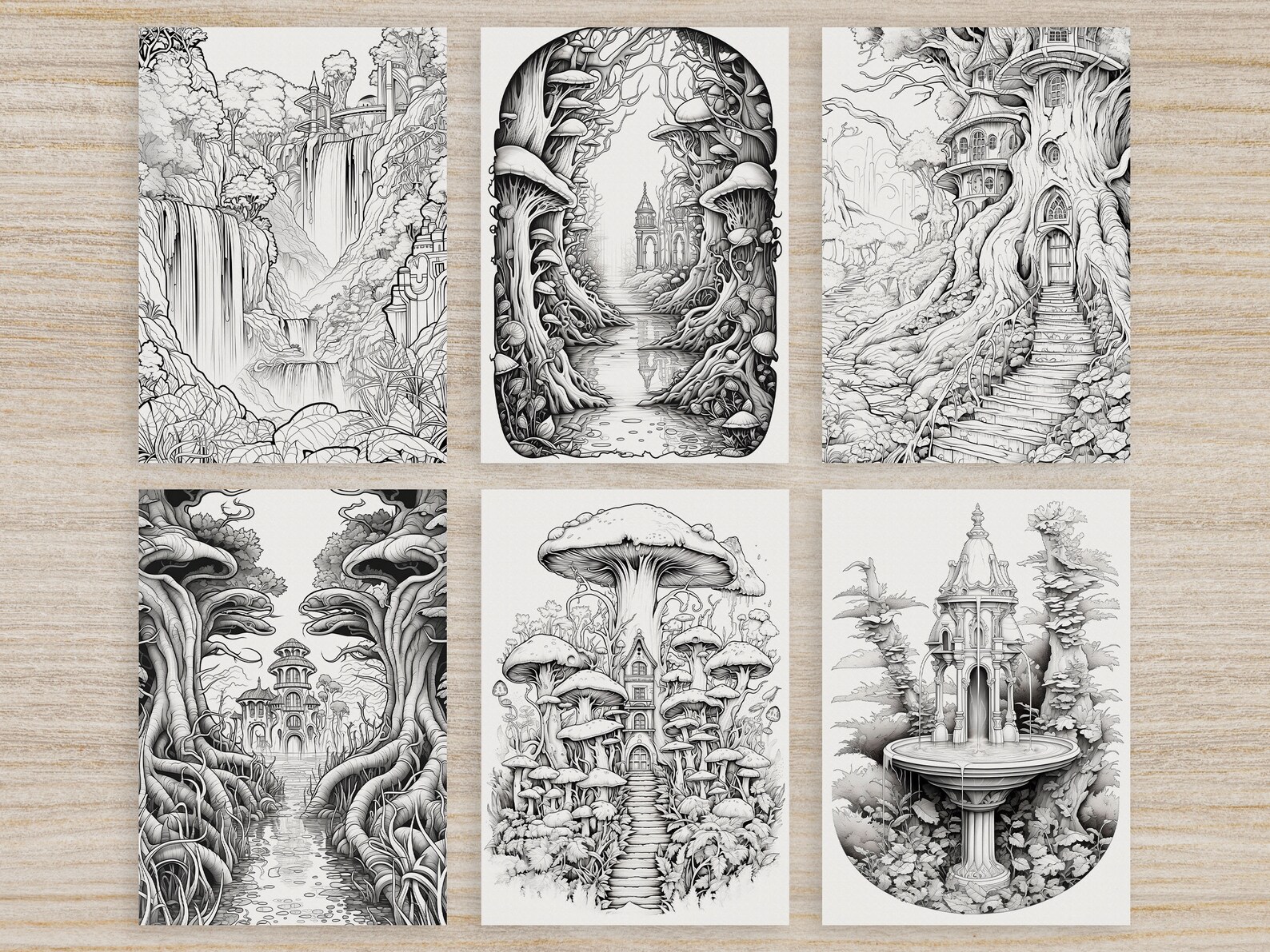 50+ Enchanted Forest Coloring Book, Magical Forest Coloring Pages ...