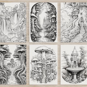 50+ Enchanted Forest Coloring Book, Magical Forest Coloring Pages ...