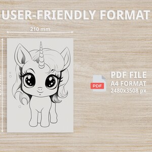 40+ Kawaii Unicorns Coloring Pages, Unicorns Coloring, Kawaii Coloring ...