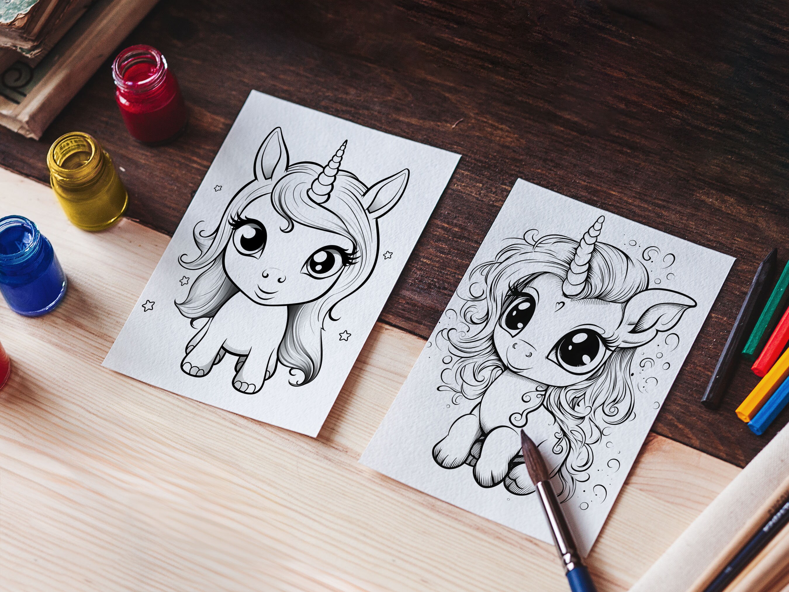 40+ Kawaii Unicorns Coloring Pages, Unicorns Coloring, Kawaii Coloring ...